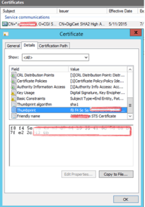 Changing ADFS certificates – Service Communications (SSL) – Sam's Corner