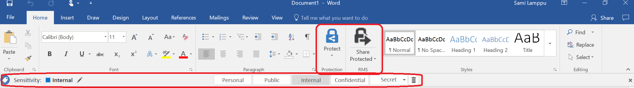 Azure Information Protection in Action – Sam's Corner