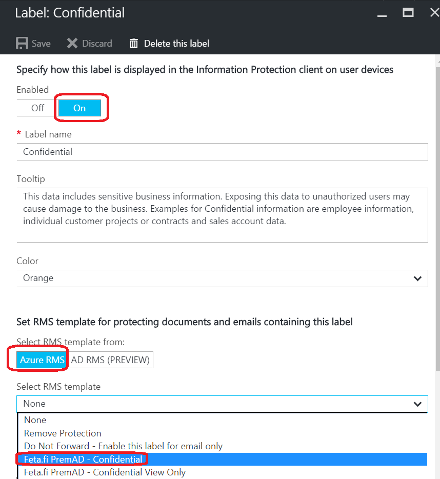 Azure Information Protection in Action – Sam's Corner