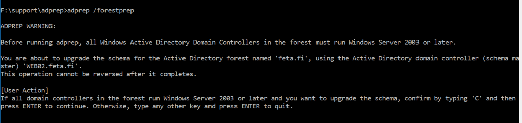 Upgrading AD DS Schema to Windows Server 2016 – Sam's Corner