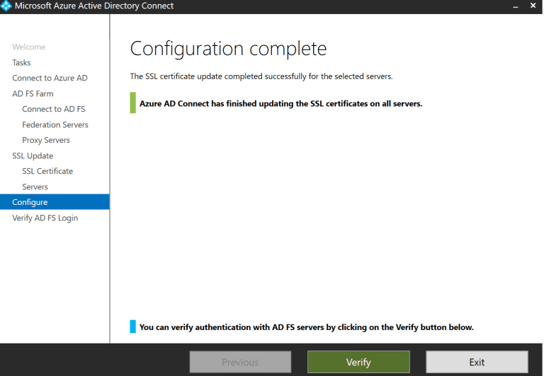 Changing ADFS SSL Certificate through AAD Connect – Sam's Corner