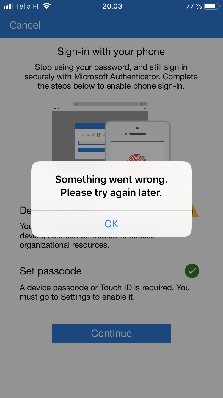 Ms-Auth-App – Sam's Corner