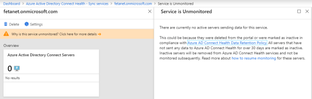 How To Fix – Azure AD Connect Health Status – Unmonitored – Sam's Corner