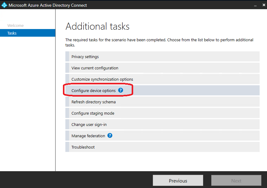 Configure Hybrid Domain Join via AAD Connect – Sam's Corner