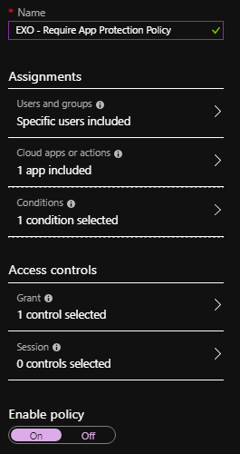 Conditional Access – Require App protection policy – Sam's Corner