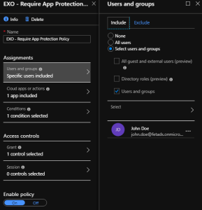 Conditional Access – Require App protection policy – Sam's Corner