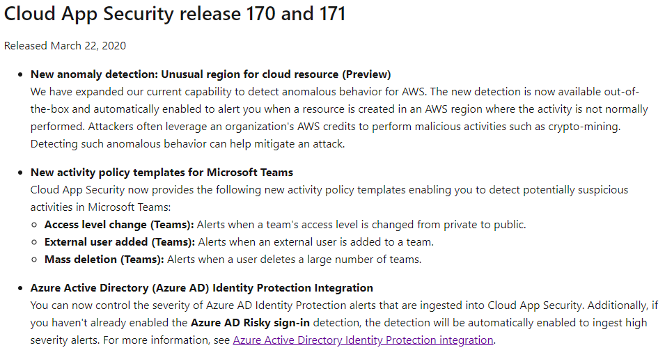 Azure AD Identity Protection Integration with Cloud App Security – Sam ...