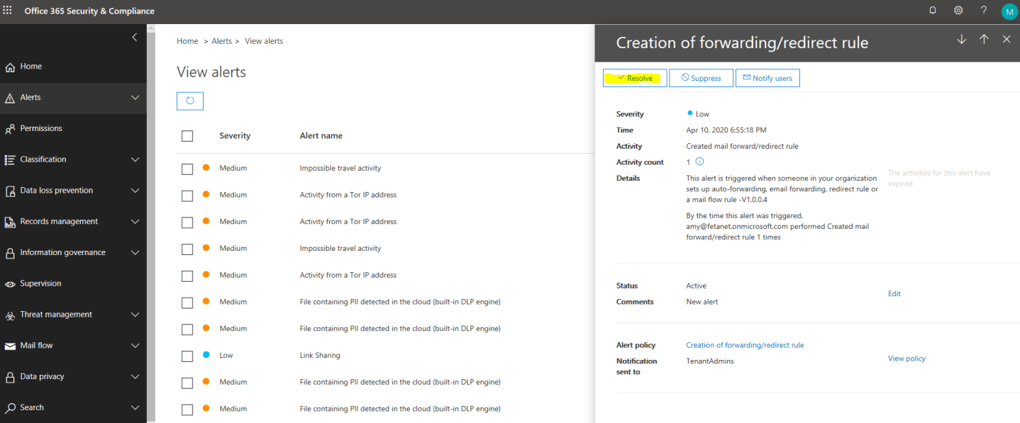 How To Manage Security Alerts In Microsoft 365 – Sam's Corner