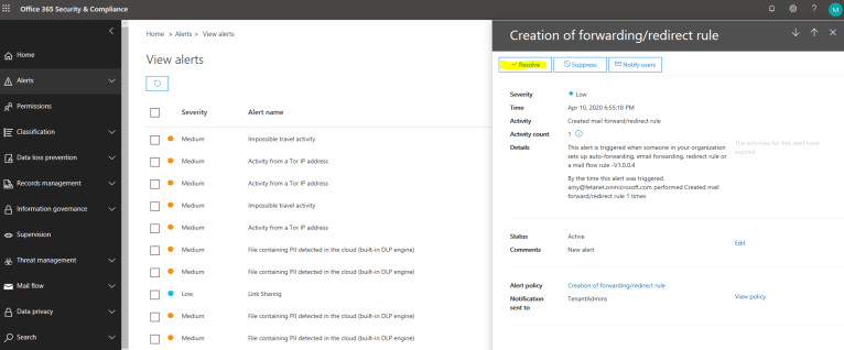 How To Manage Security Alerts In Microsoft 365 – Sam's Corner