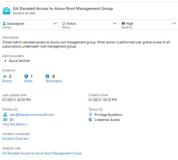 Monitor Elevate Access Activity in Azure with Azure Sentinel – Sam's Corner