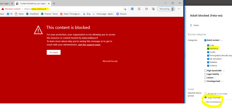 Microsoft Defender for Endpoint Web Content Filtering – Test Drive ...