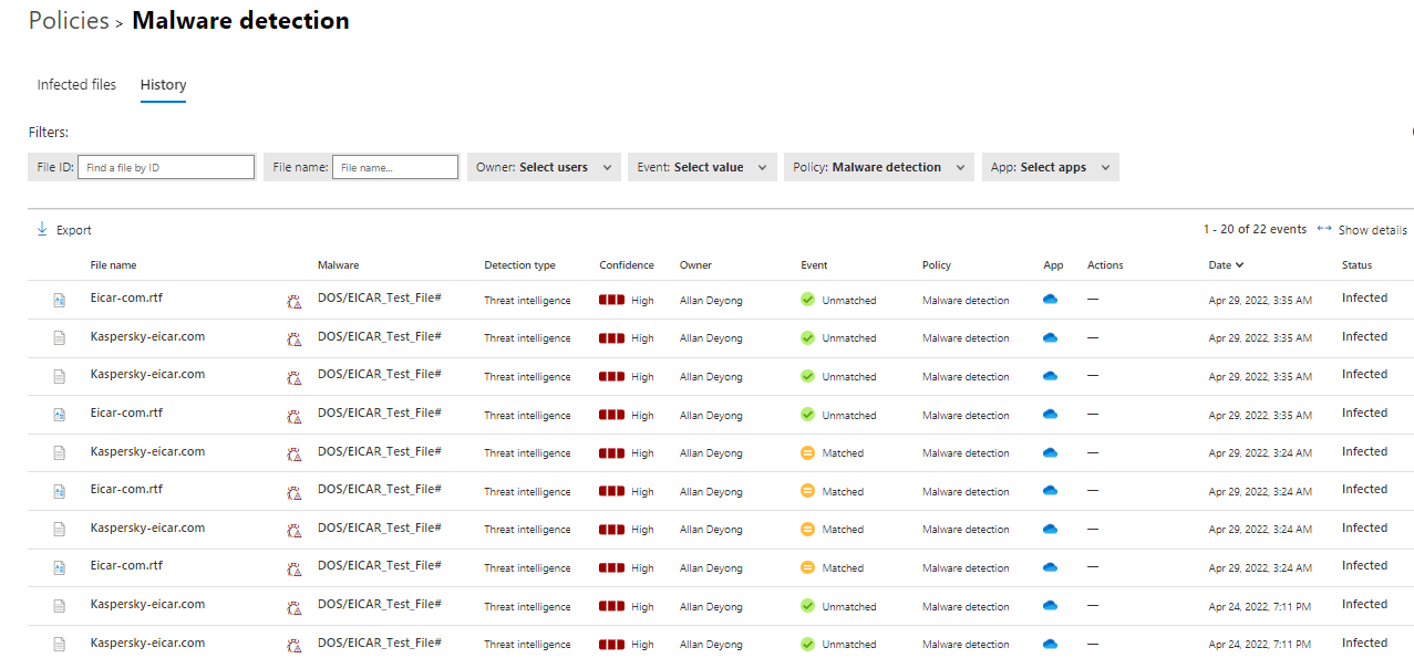 Deep Dive – Defender for Cloud Apps Malware Detection in Office 365 ...