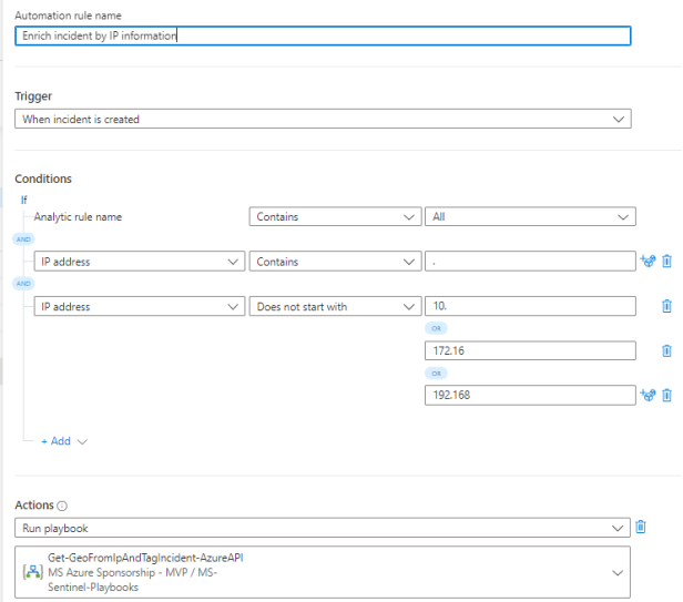 Enrich IP Geolocation on Microsoft Sentinel Incidents – Sam's Corner