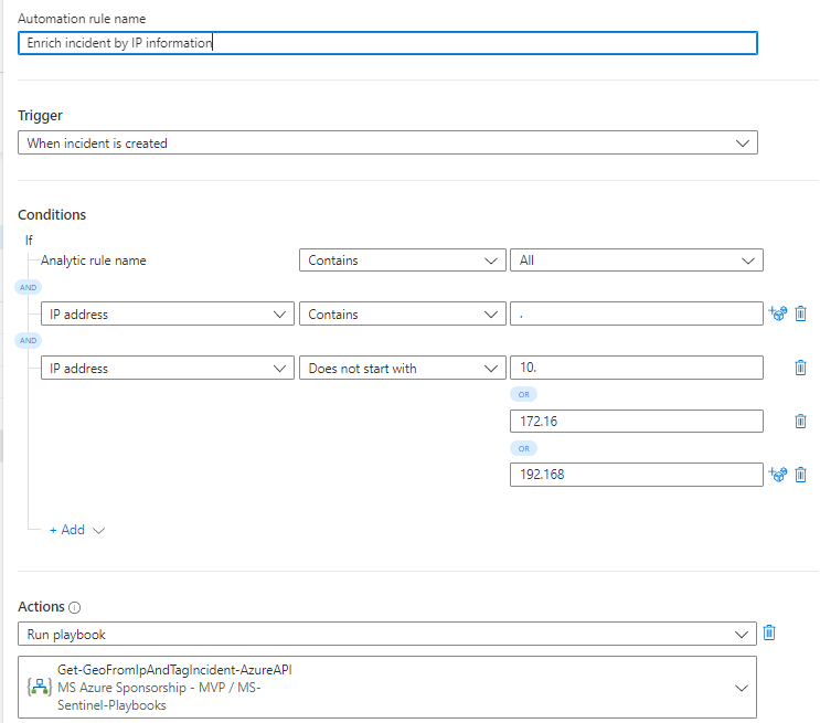 Enrich IP Geolocation on Microsoft Sentinel Incidents – Sam's Corner