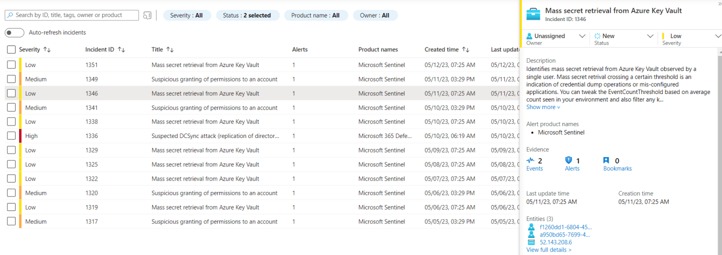Auditing Azure Key Vault Activities – Sam's Corner